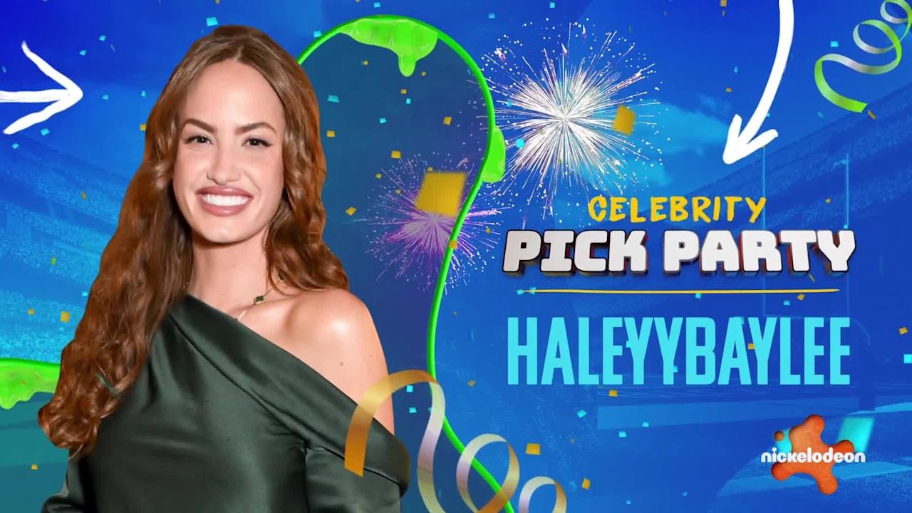 Celebrity Pick Party: Nickelodeon Slimetime Team vs. Content creator HaleyyBaylee | 'NFL Slimetime'