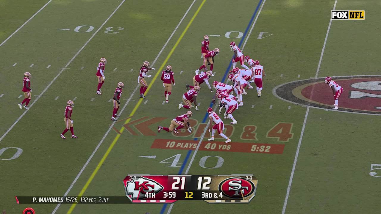 Kansas City Chiefs gain 22 yards via Patrick Mahomes' play-action dart ...