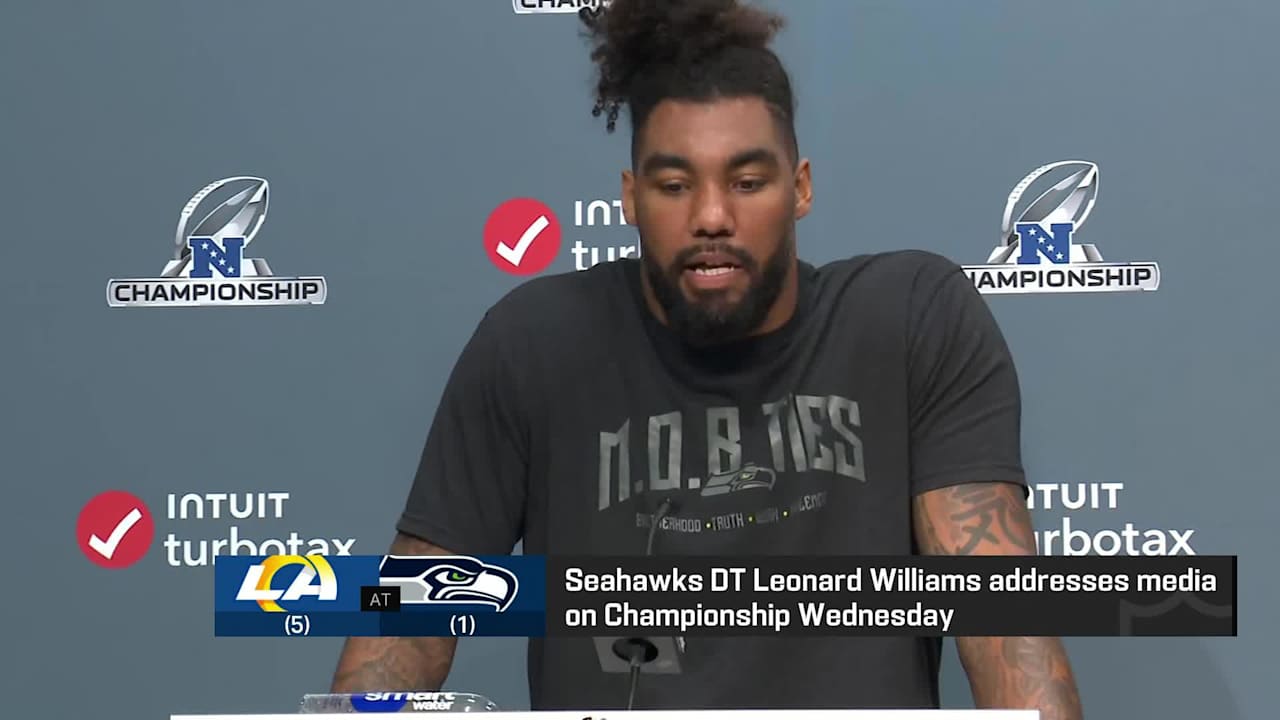 Seattle Seahawks defensive tackle Leonard Williams stresses the ...