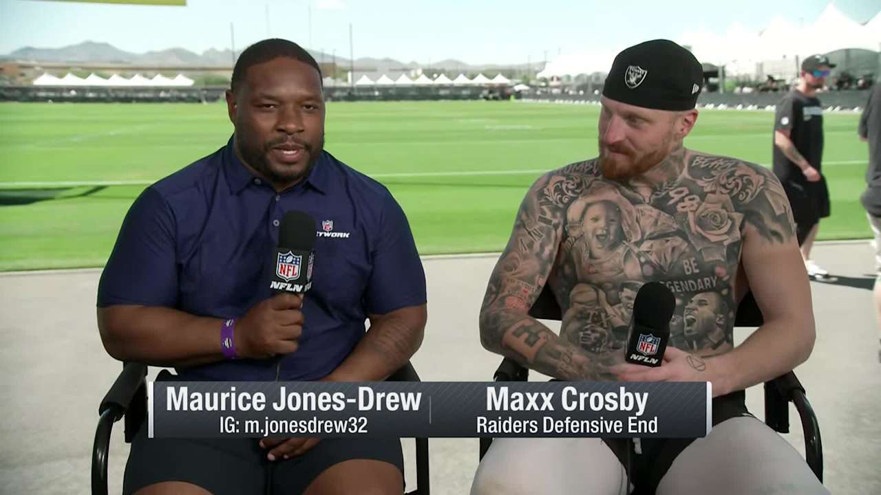 Las Vegas Raiders defensive edn Maxx Crosby talks to MJD about what he ...