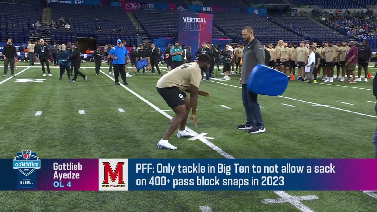 Offensive guard Gottlieb Ayedze's 2024 NFL Scouting Combine workout
