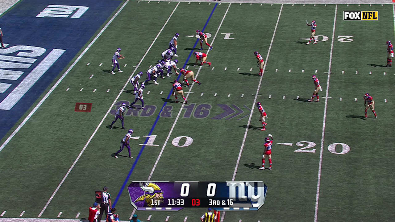 New York Giants cornerback Andru Phillips forces huge fumble.