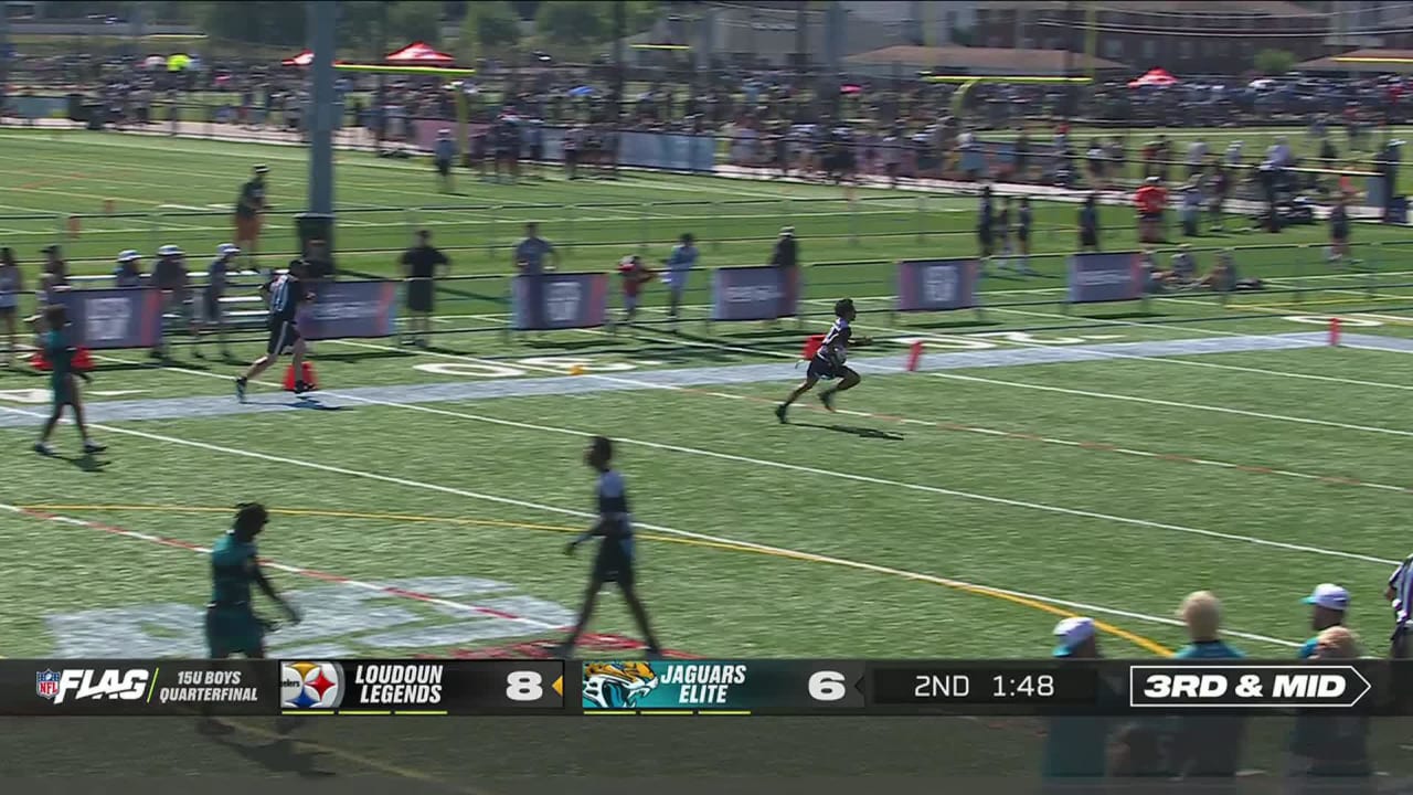 Loudoun Legends quarterback Julian Marza's tight window throw to wide ...