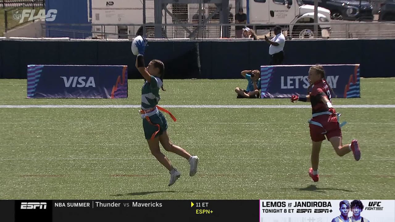 Sarah Colchamiro's pressure allows Jaclyn Molinini to grab an INT