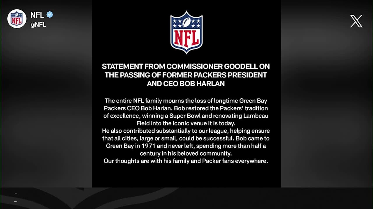 NFL Commissioner Roger Goodell issues statement on passing of former ...