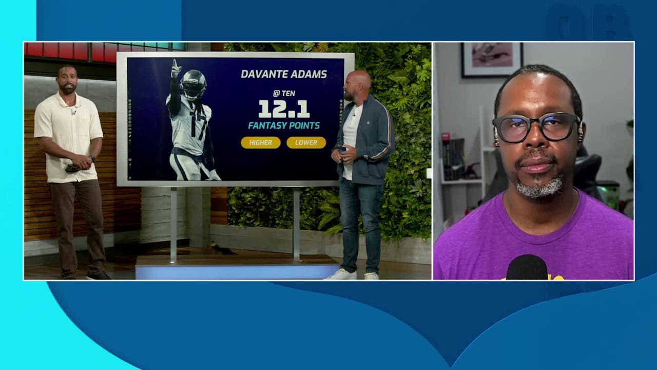Will Los Angeles Rams wide receiver Davante Adams score higher or lower ...
