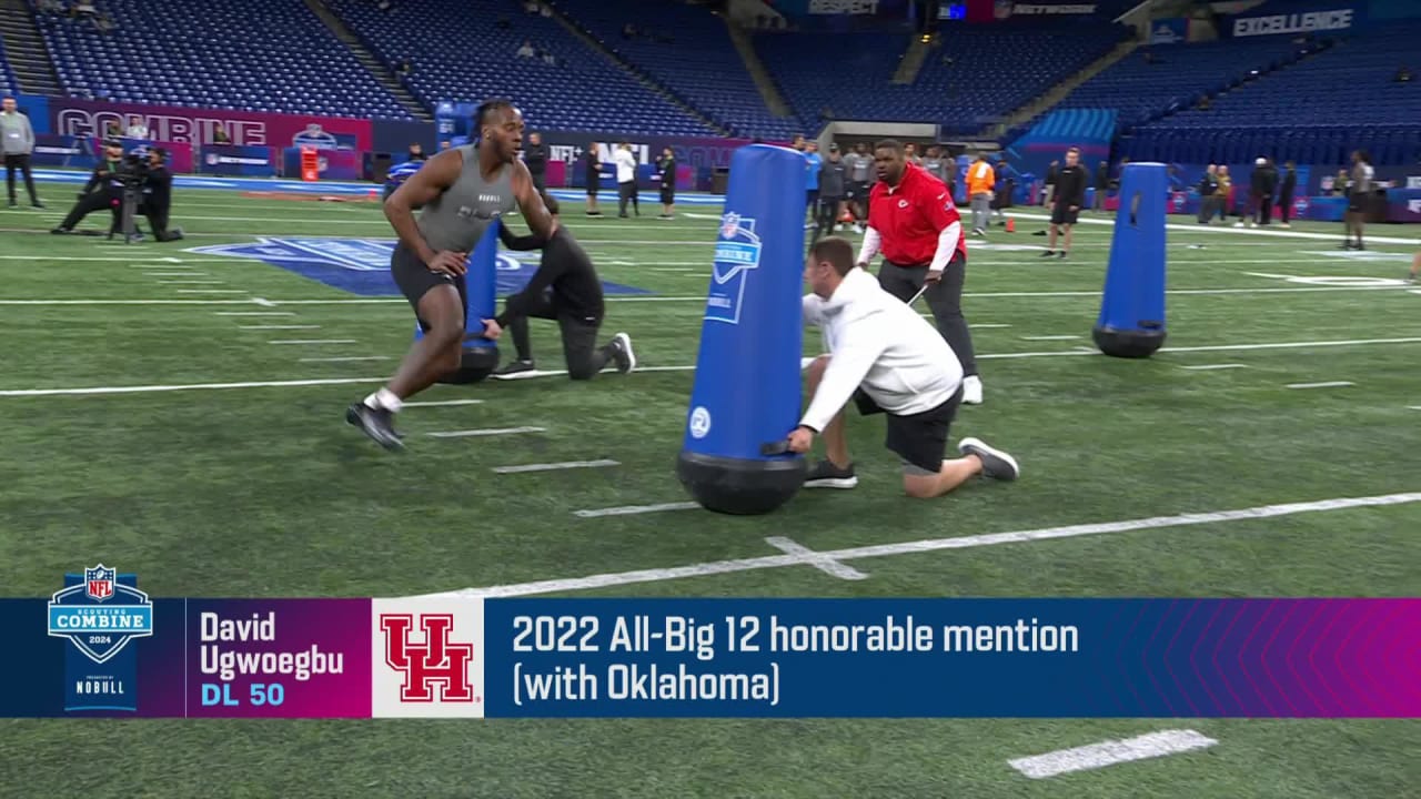 EDGE rusher David Ugwoegbu's 2024 NFL Scouting Combine workout