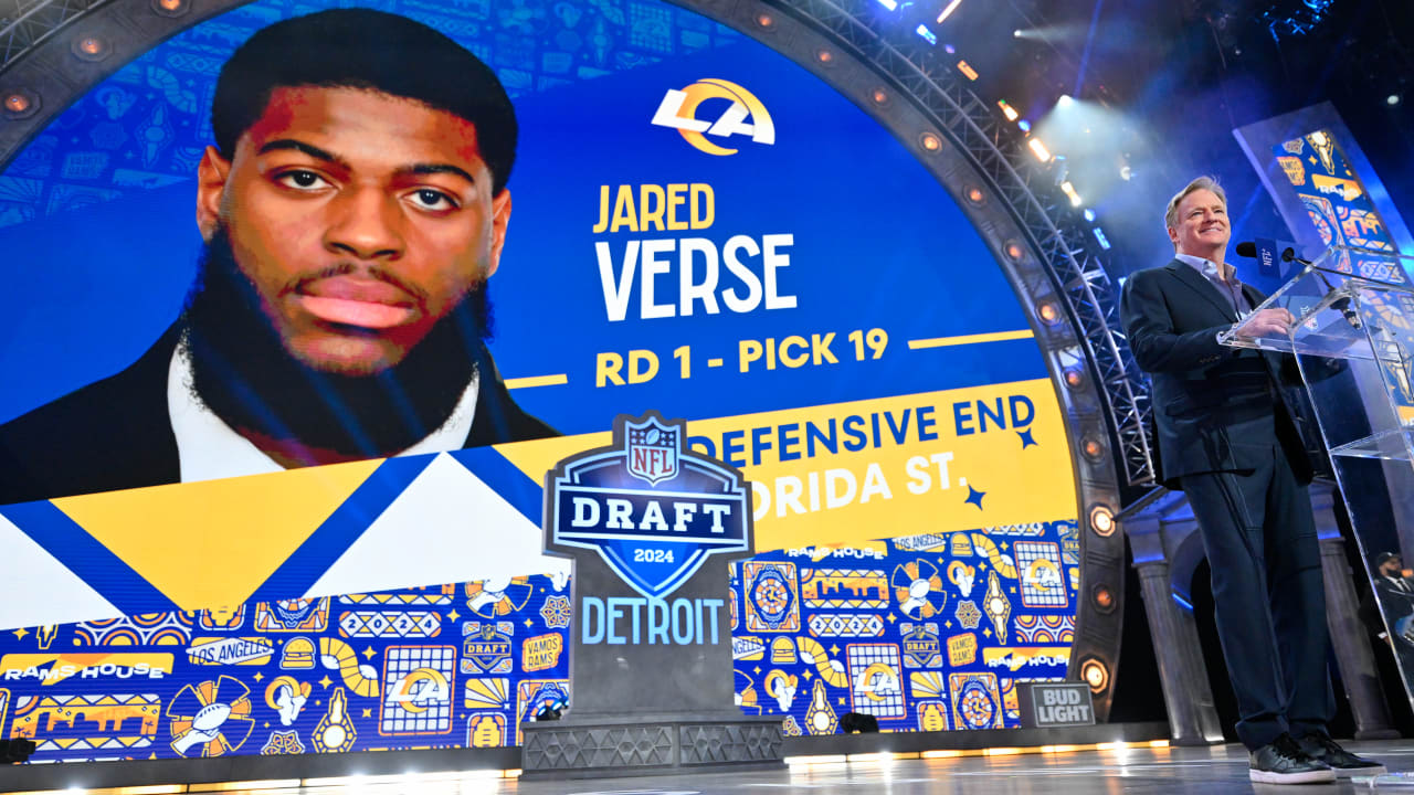 Rams select Florida State DE Jared Verse with No. 19 pick in 2024 NFL Draft