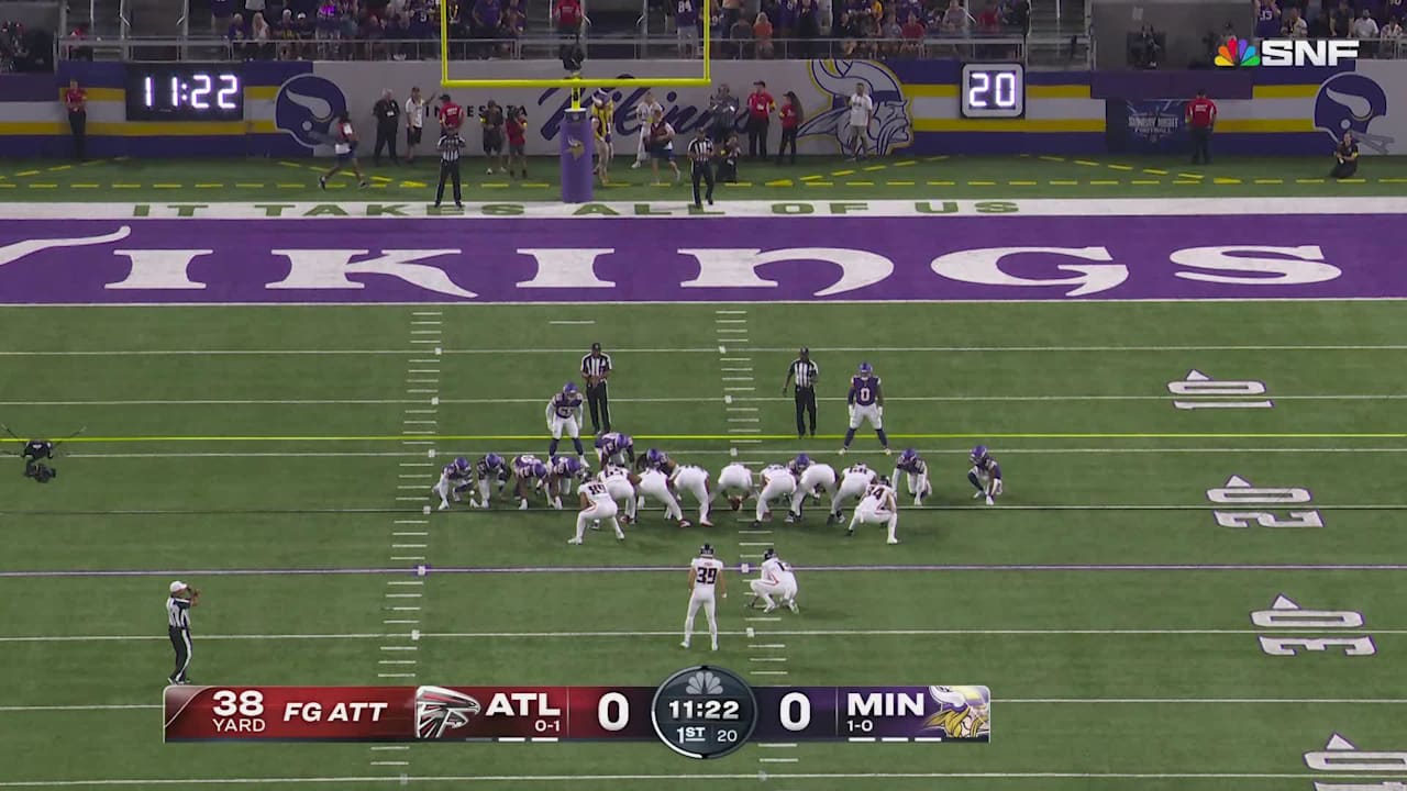 Atlanta Falcons kicker John Parker Romo's first field goal as a Falcon ...