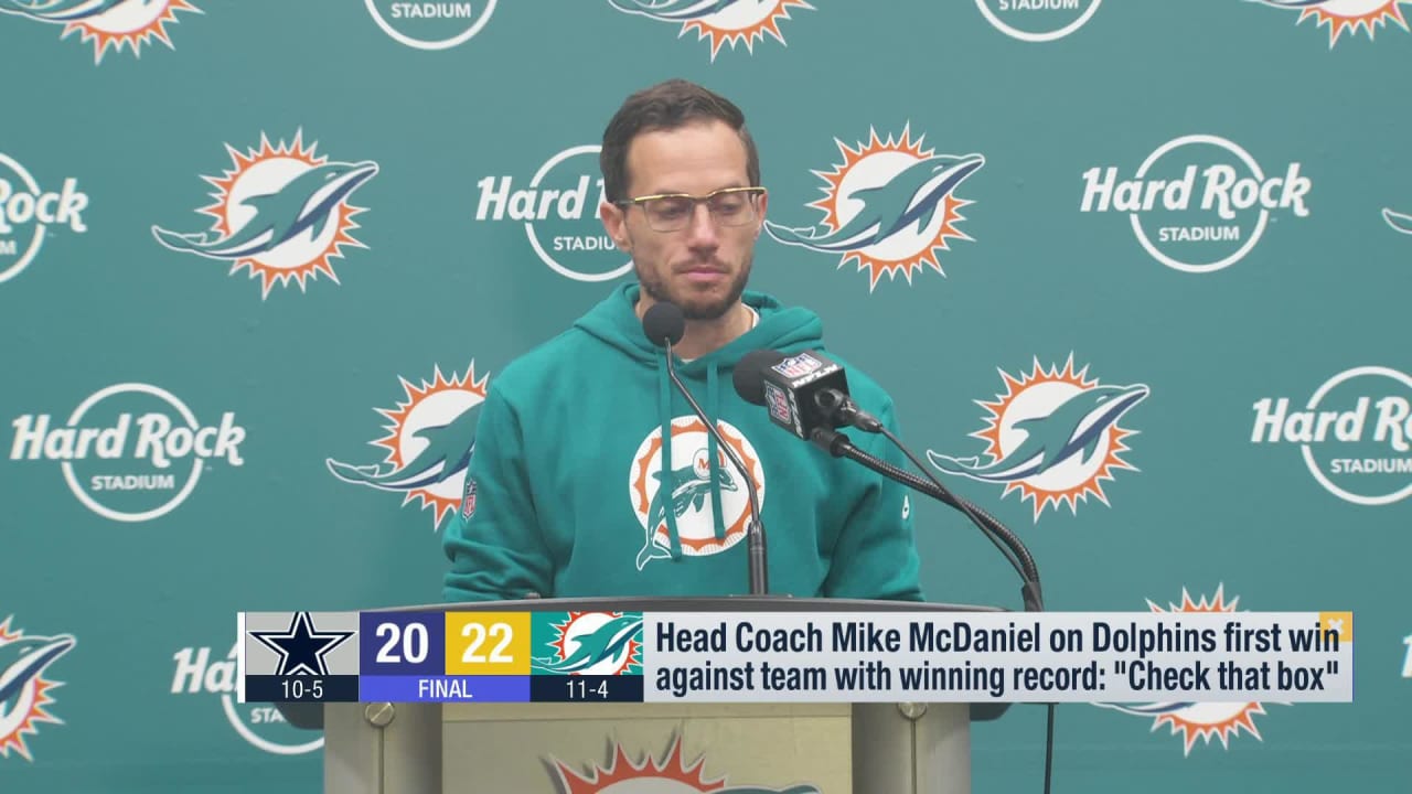 Miami Dolphins head coach Mike McDaniel on Dolphins win against team ...