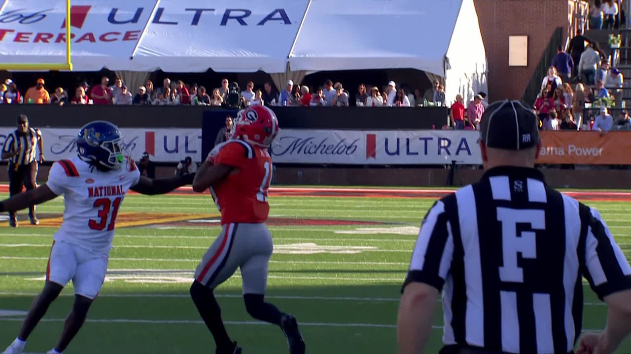 Georgia Bulldogs wide receiver Arian Smith reels in Memphis Tigers ...