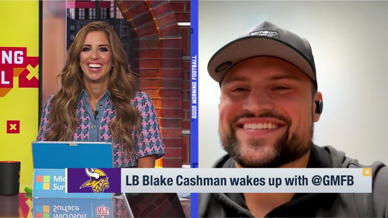 Linebacker Blake Cashman reacts to signing with Minnesota Vikings in ...
