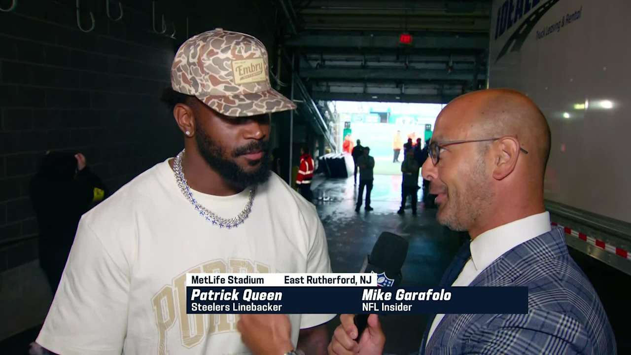 Pittsburgh Steelers linebacker Patrick Queen on quarterback Aaron ...