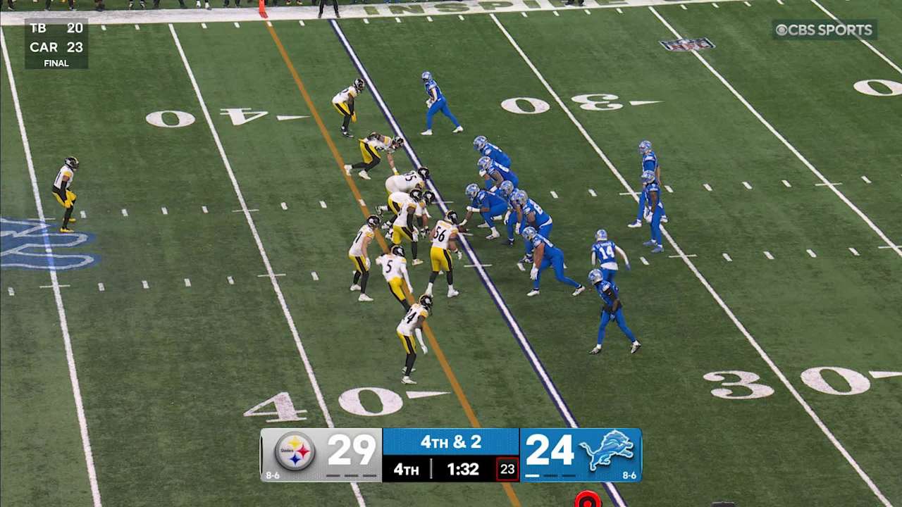 Pittsburgh Steelers safety Kyle Dugger's fourth-down defensive pass ...
