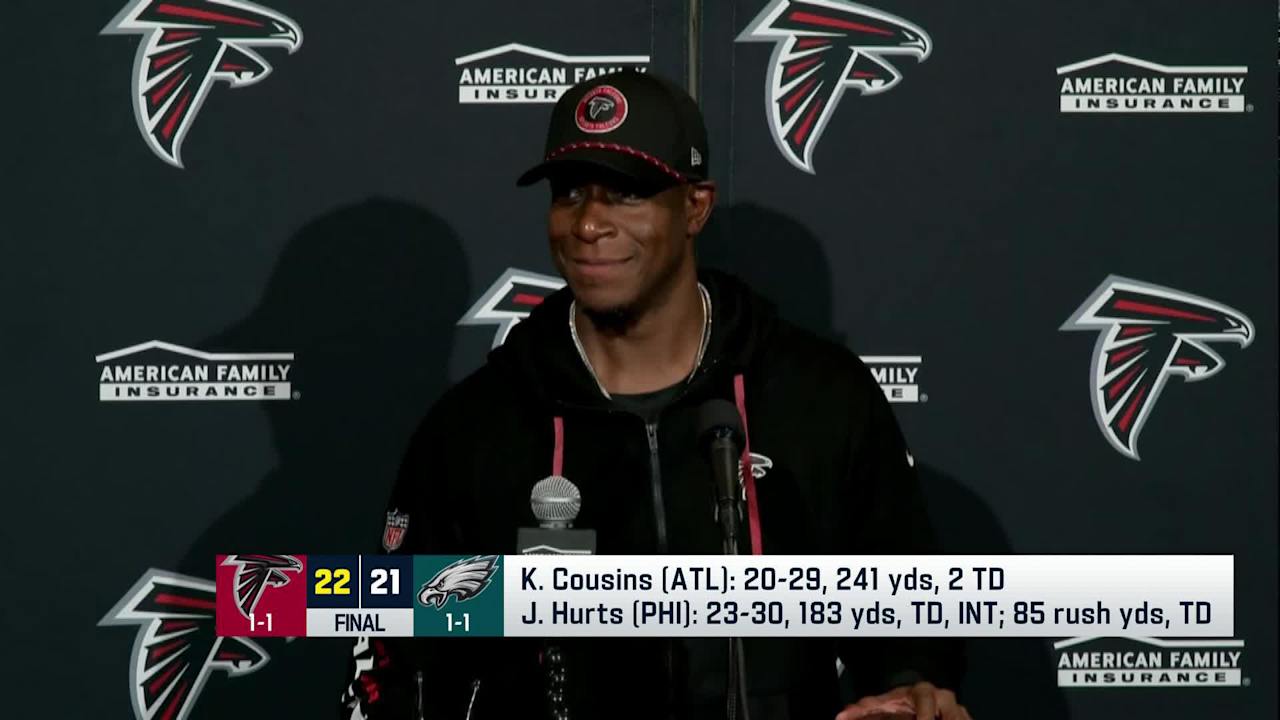 Atlanta Falcons head coach Raheem Morris breaks down final moments in ...