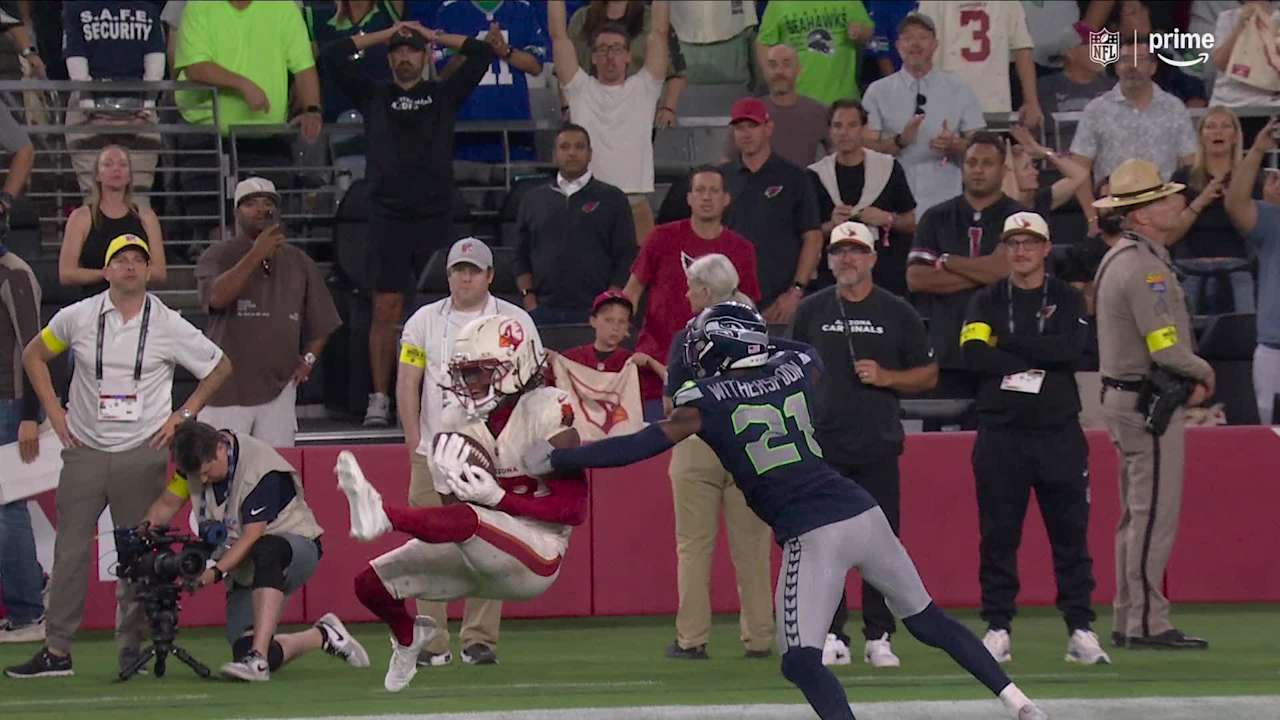Arizona Cardinals wide receiver Marvin Harrison Jr.'s back-shoulder ...