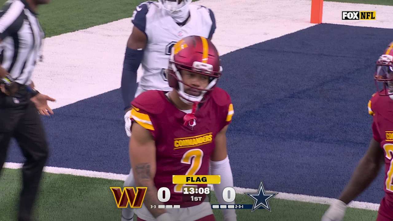 Washington Commanders cornerback Marshawn Lattimore's pass-interference ...