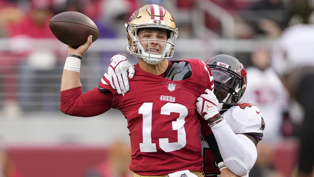 Niners head coach Kyle Shanahan on Brock Purdy's first start vs ...