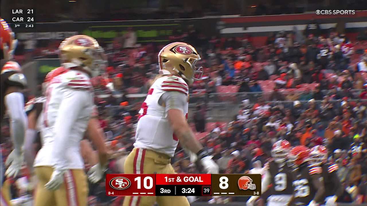 San Francisco 49ers quarterback Brock Purdy finds tight end George ...
