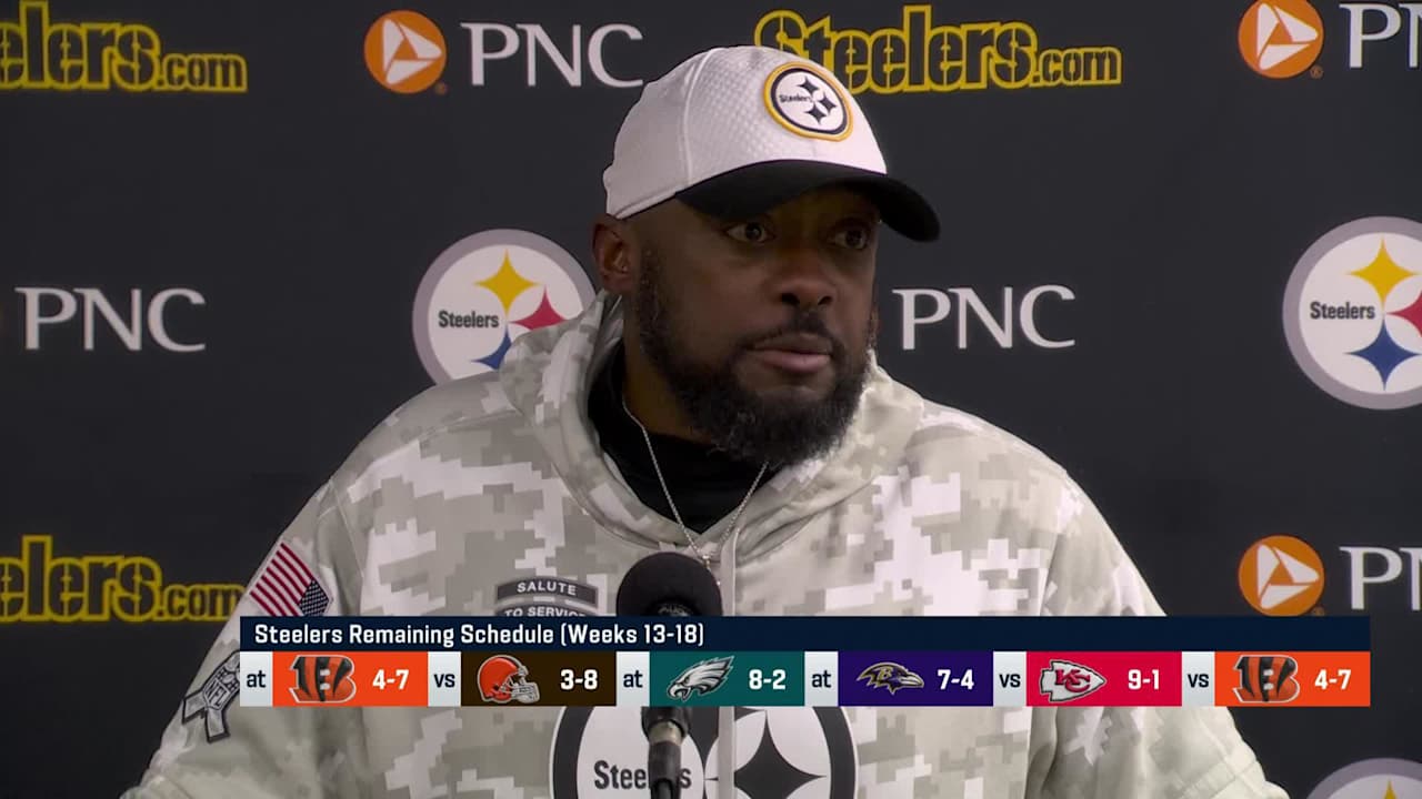 Pittsburgh Steelers head coach Mike Tomlin discusses divisional loss on ...