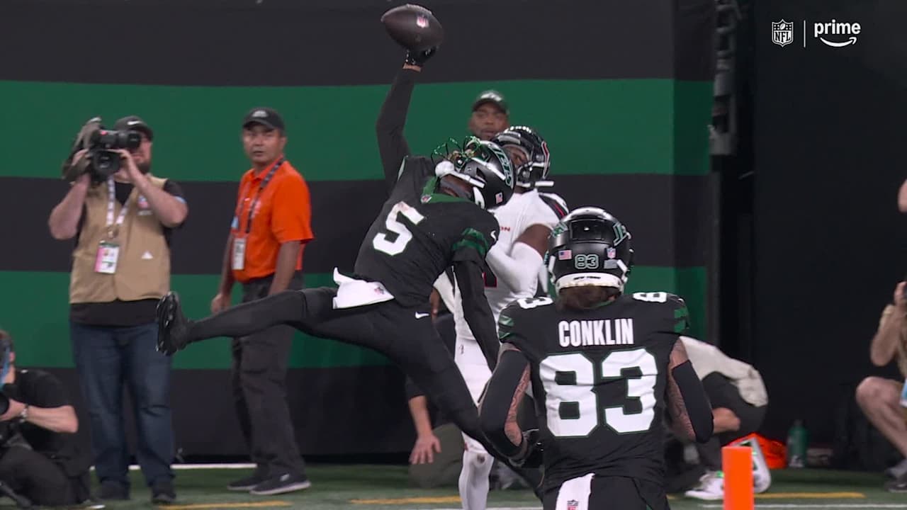New York Jets wide receiver Garrett Wilson's best plays from 2-touchdown game vs. Houston Texans ...