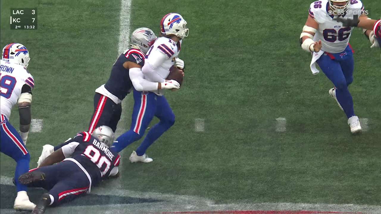 New England Patriots linebacker Harold Landry III lassos Buffalo Bills ...