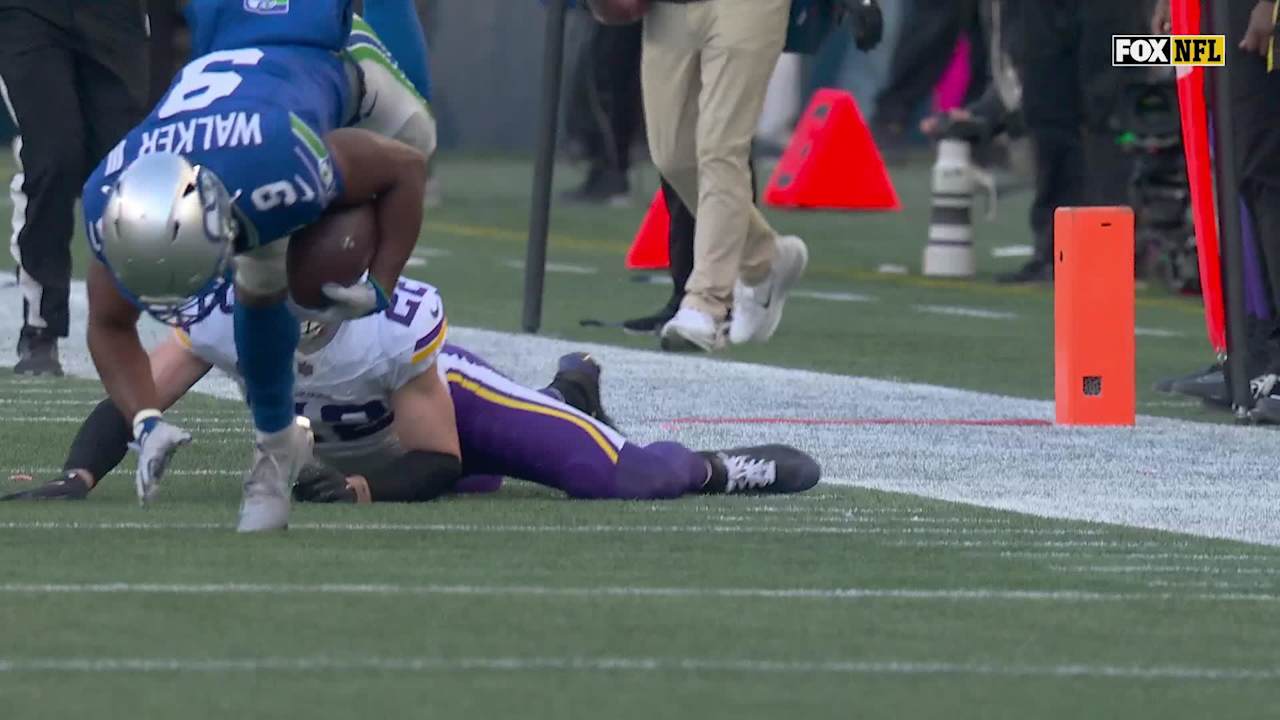 Kenneth Walker was nearly end zone bound before getting tripped up by ...