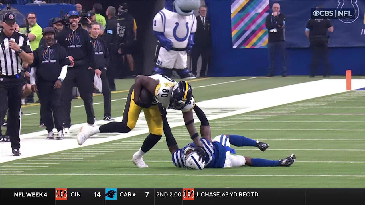 Can't-Miss Play: Stiff-arm and hurdle in same play! Pittsburgh Steelers tight end Darnell ...