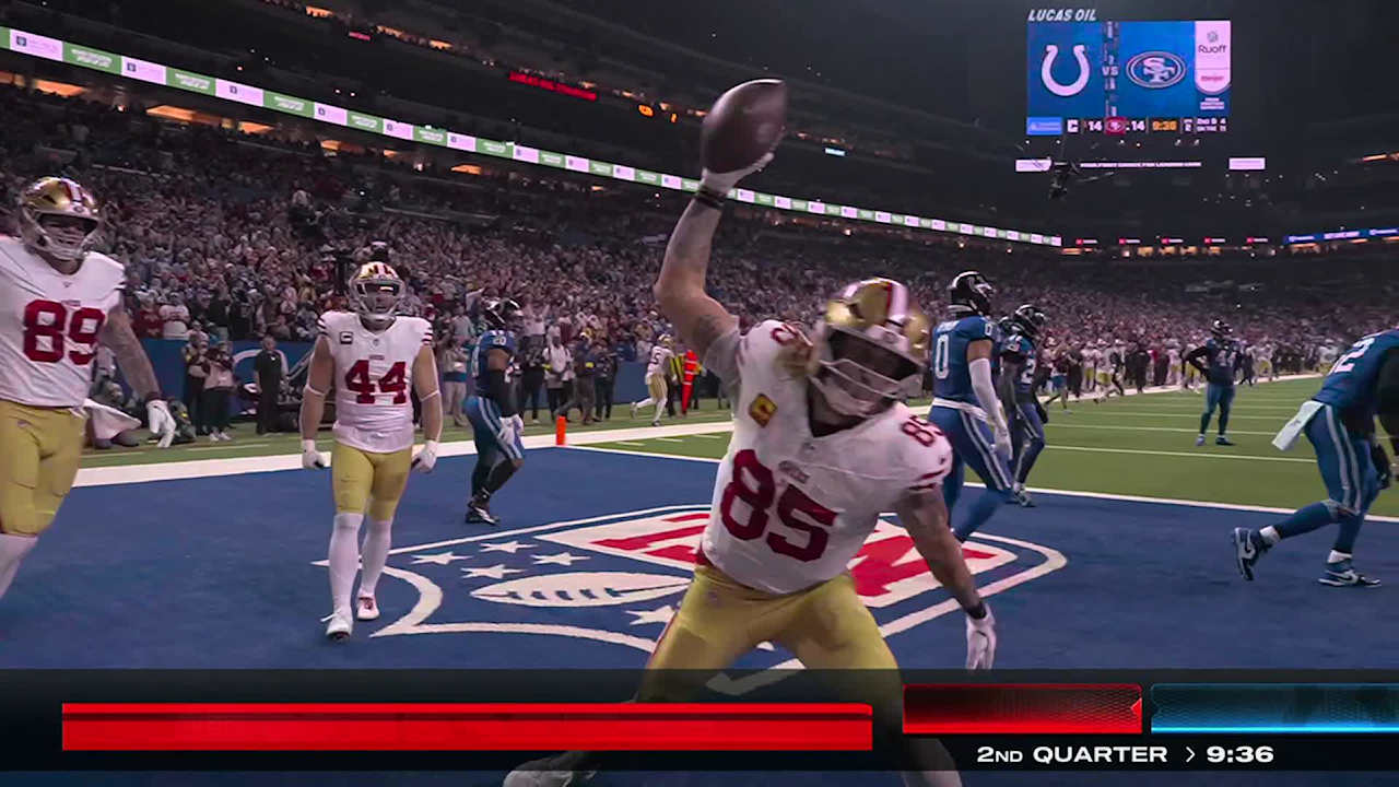 San Francisco 49ers quarterback Brock Purdy's third touchdown pass of ...