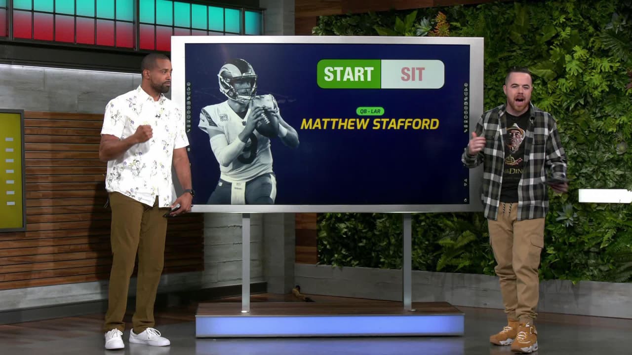 NFL Network Mike Florio's start/sit decision on quarterback Matthew ...