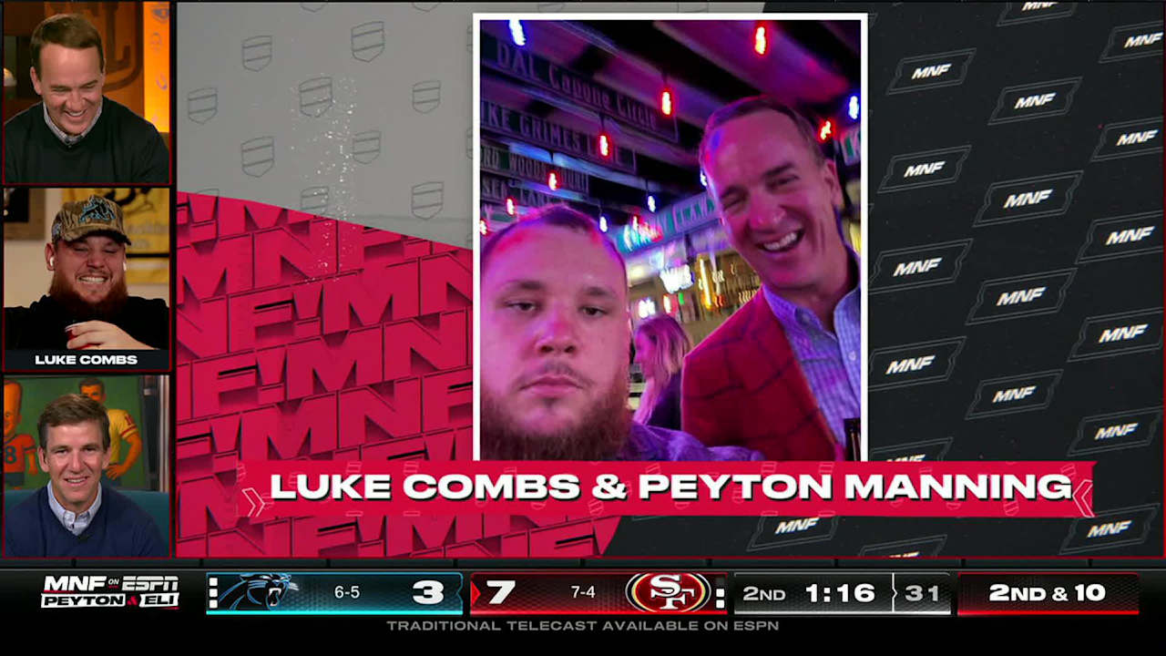 Country singer Luke Combs recalls the Country Music Awards with Peyton ...