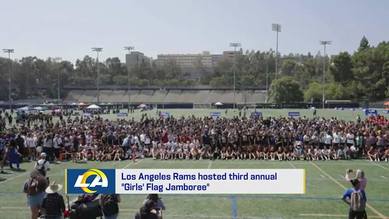 Los Angeles Rams hosted third annual 'Girls' Flag Jamboree' | 'GMFB'