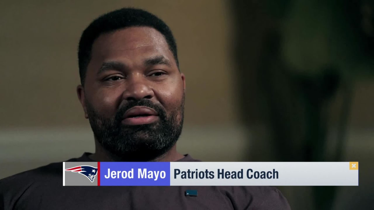 New England Patriots head coach Jerod Mayo on following Bill Belichick ...
