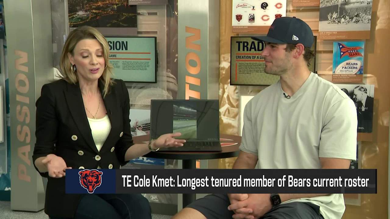 Chicago Bears tight end Cole Kmet talks about the state of the Bears ...