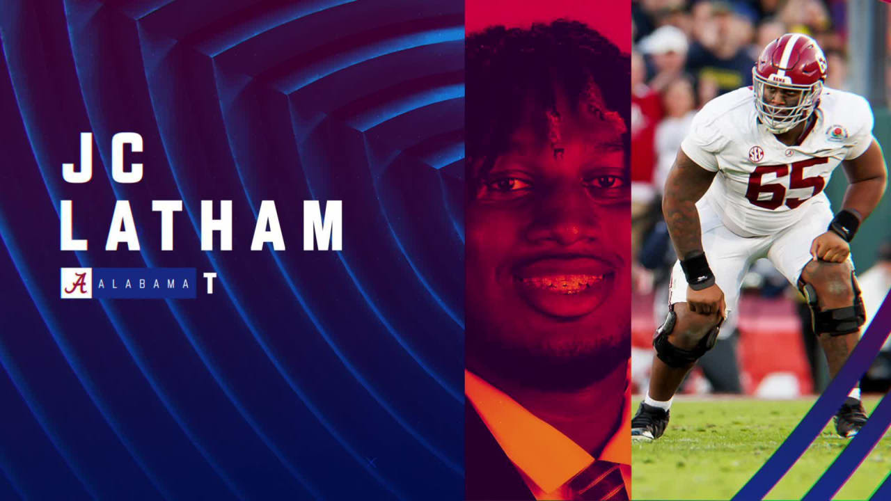 Offensive tackle JC Latham's 2024 NFL Scouting Combine workout