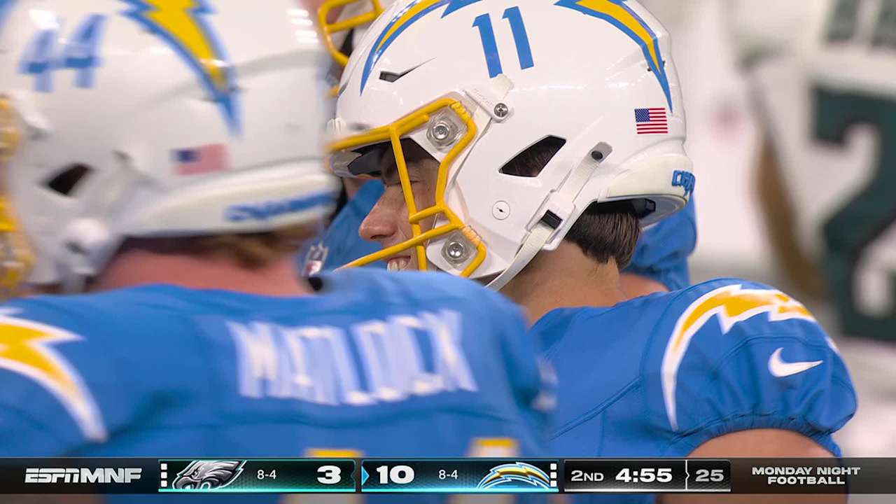 Los Angeles Chargers kicker Cameron Dicker's 45-yard field goal boosts ...