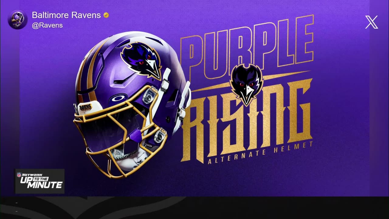 Baltimore Ravens announce alternate helmet 'Purple Rising'