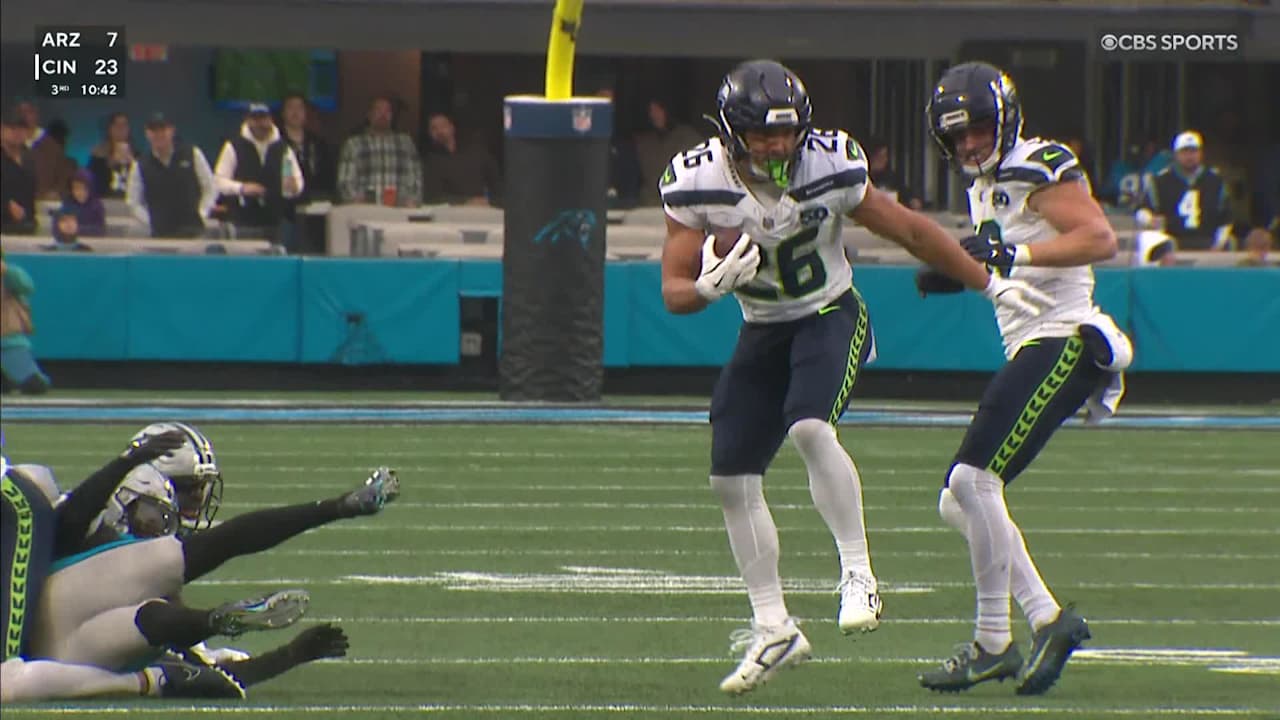 Seattle Seahawks running back Zach Charbonnet's best plays from 122 ...