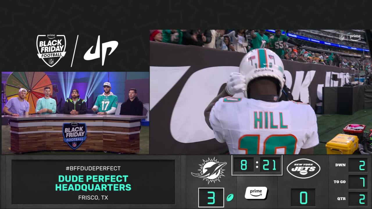 Dude Perfect crew reacts to Miami TD drive | 'Black Friday Dude Perfect'