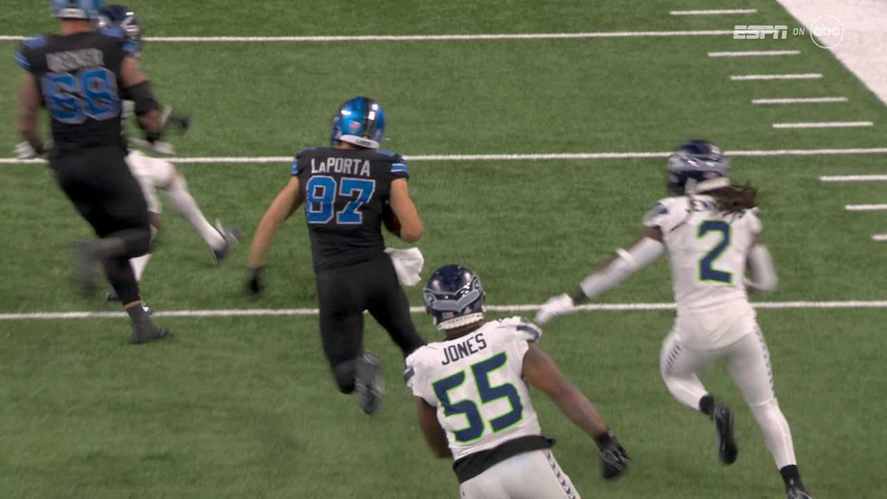 Detroit Lions pick up 30 yards via perfectly timed tight end screen ...
