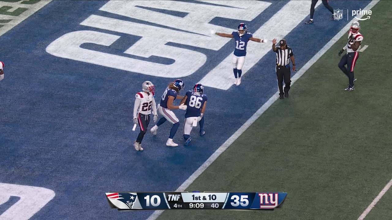 New York Giants tight end Thomas Fidone II breaks tackles and shows ...