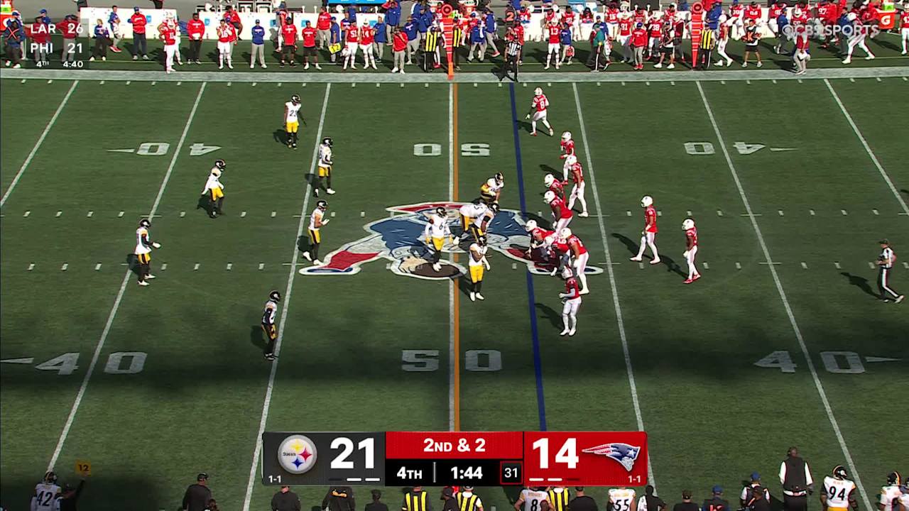 New England Patriots' quarterback Drake Maye's 15-yard rush puts Pats ...