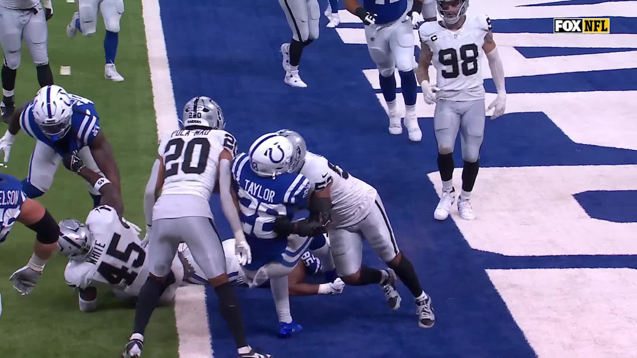 Indianapolis Colts running back Jonathan Taylor's fifth TD of 2025 ...