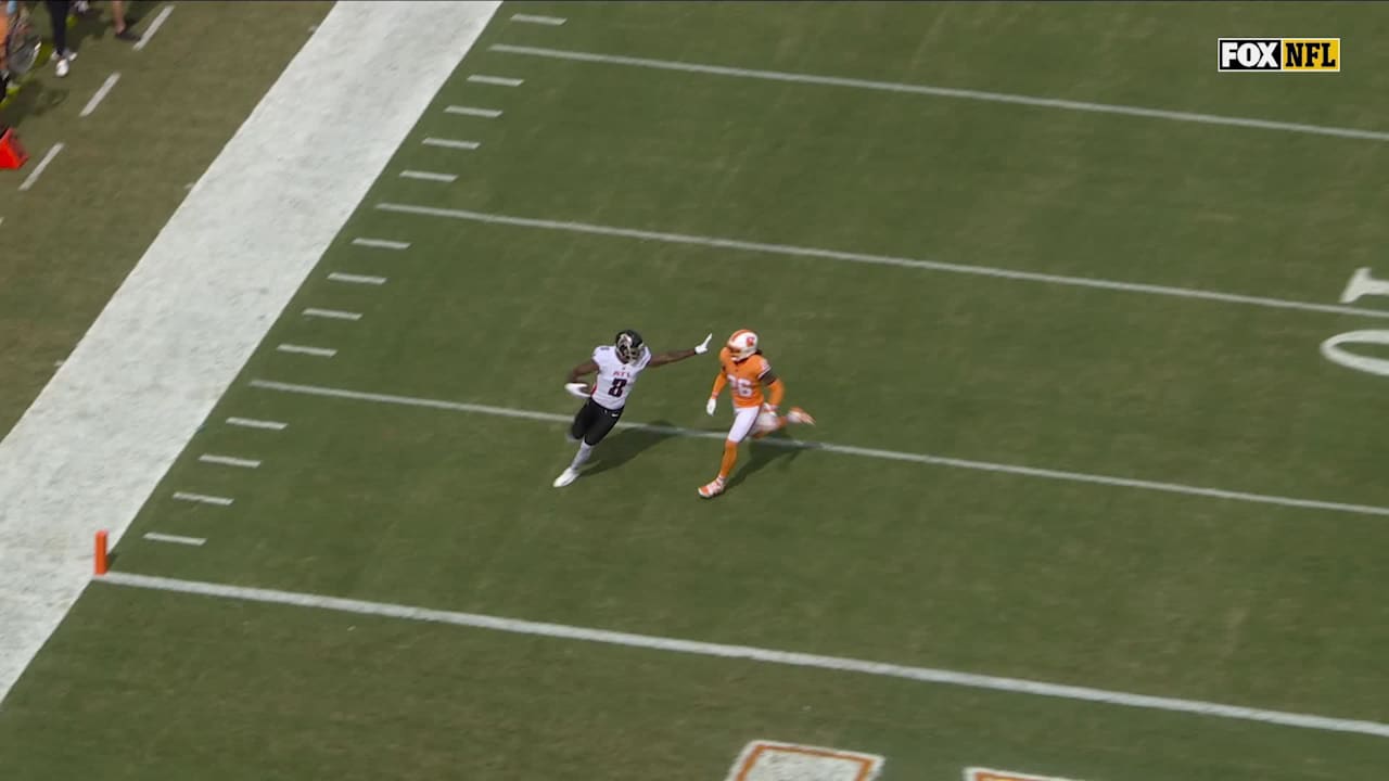 Atlanta Falcons tight end Kyle Pitts cradles 36-yard touchdown pass ...