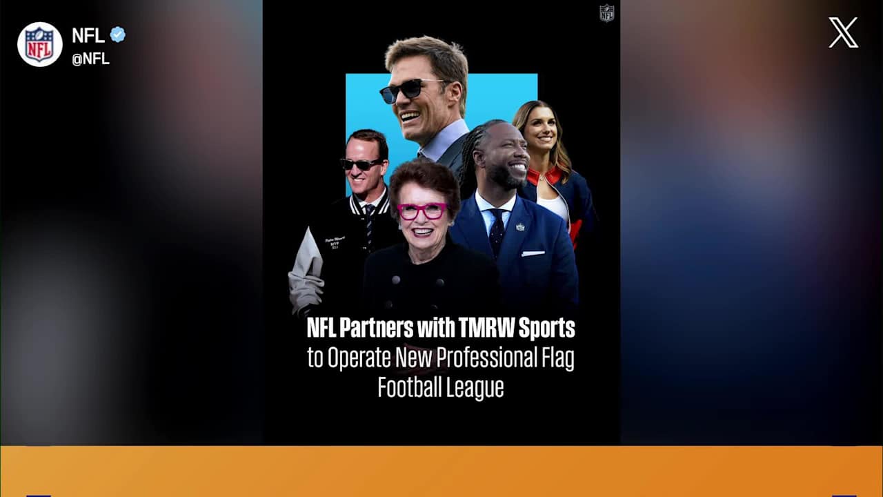 NFL partners with TMRW Sports to operate new professional flag football ...