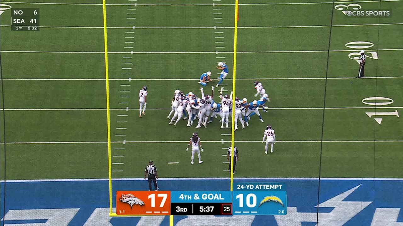 Los Angeles Chargers kicker Cameron Dicker's 24-yard field goal trims ...