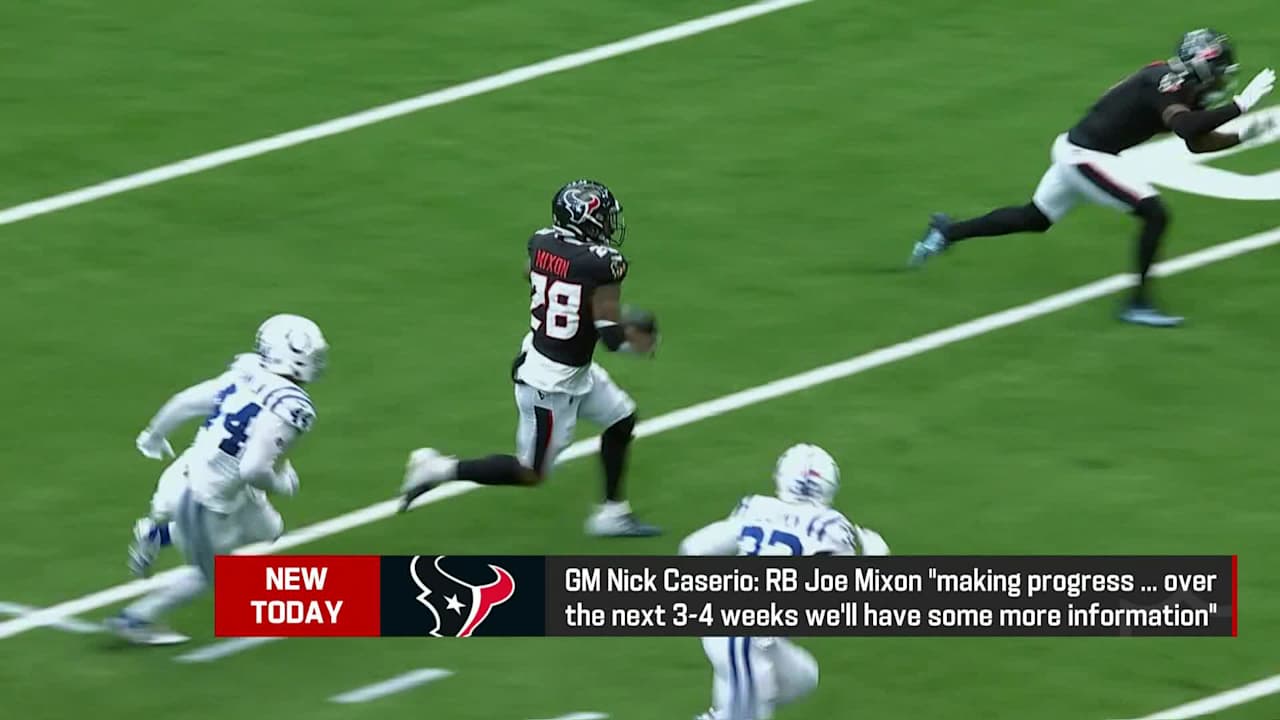 Houston Texans general manager Nick Caserio on running back Joe Mixon's ...