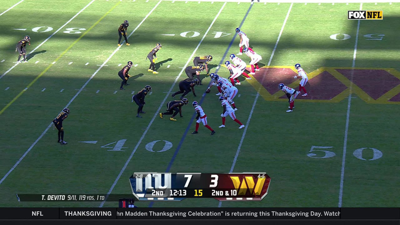 Washington Commanders linebacker David Mayo demolishes New York Giants ...