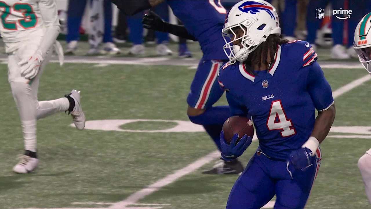 Buffalo Bills running back James Cook's 16-yard rush displays nifty ...