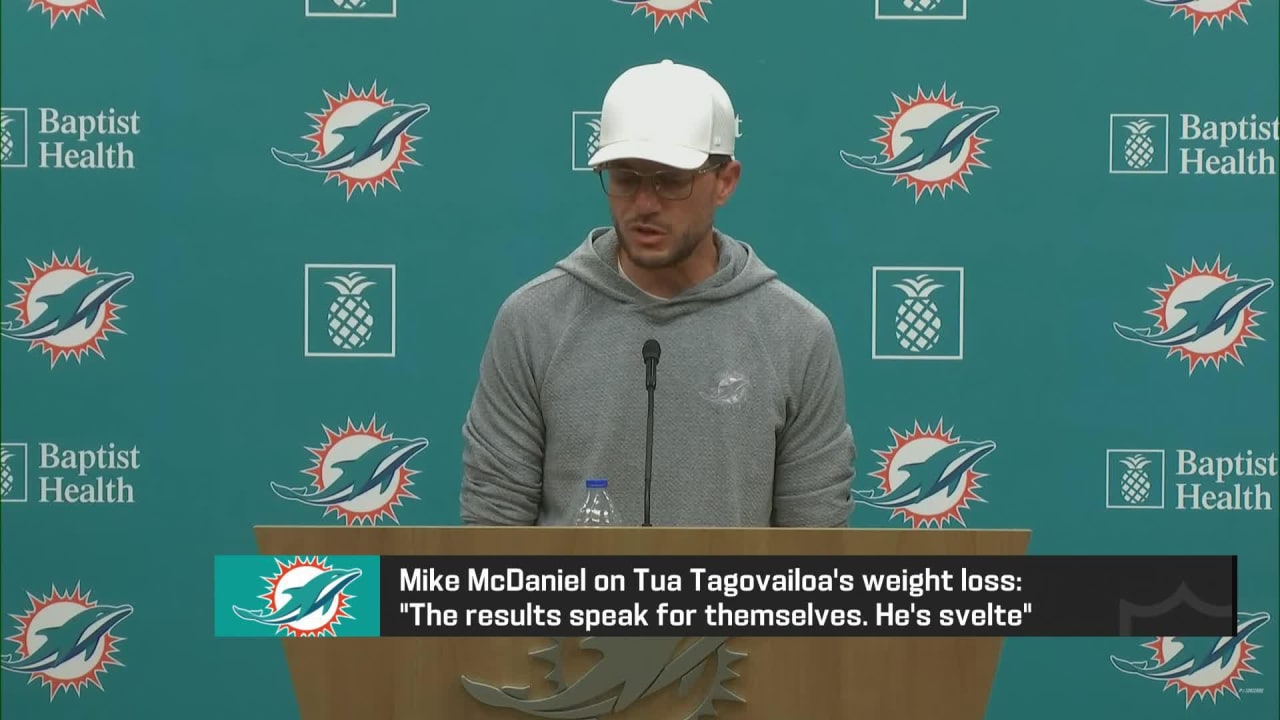 Miami Dolphins head coach Mike McDaniel: Quarterback Tua Tagovailoa's ...